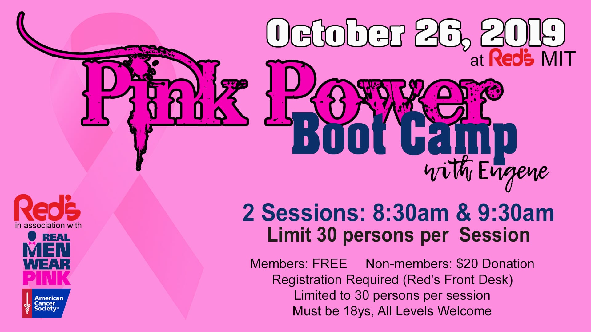 Pink Power Boot Camp | Red Lerilles